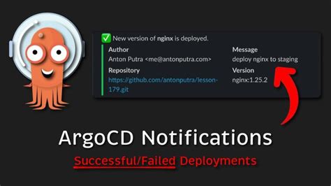 Joaquin Menchaca On Linkedin Argocd Notifications Successfulfailed
