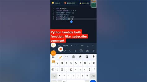 Python Lambda Both Function Shorts Python Lambda Both Function Printcoding Programming