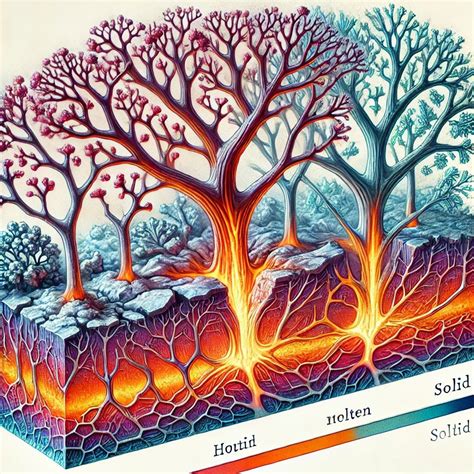 🌳 Dendritic Solidification Natures Blueprint In Metal Alloys 🌳 Athira Sunil Posted On The