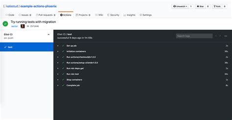 Using Github Actions To Create A Simple Test And Release Pipeline For A Phoenix App By Kate