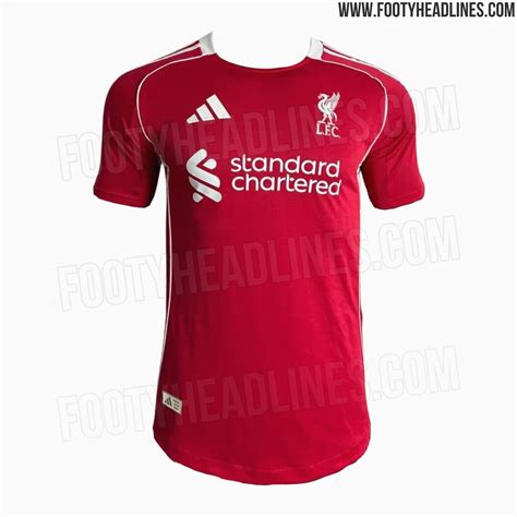 No More Nike Adidas Liverpool 25 26 Home Kit Leaked 4 New Pictures