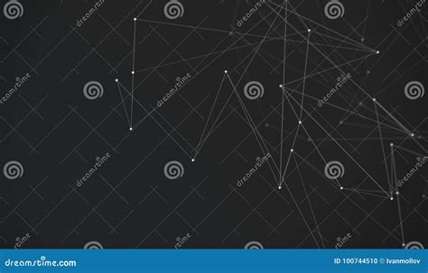 Abstract Network Connection Background Stock Illustration Illustration Of Field Mesh 100744510