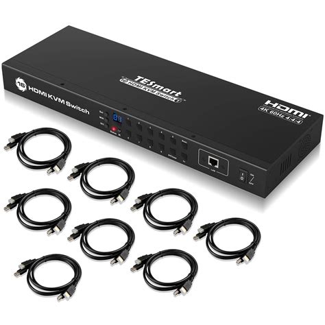 Buy TESmartHDMI KVM Switch 16 Port 16x1 4K 60Hz KVM Switcher EDID Emulator Hotkey RS232 LAN