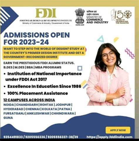 Sarika Tandon On Linkedin Fddi Admission Open 2023 2024