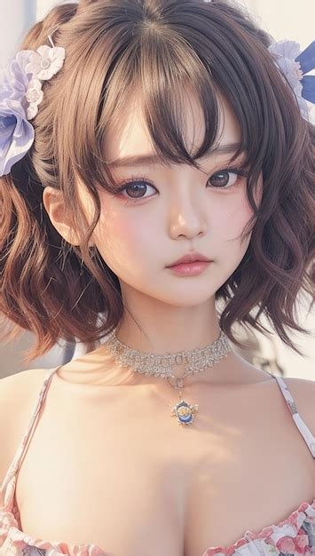 裸の裸の女の子 可愛い日本の女の子 アジアの女の子 Premium AI生成画像