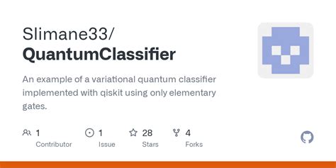 Github Slimane Quantumclassifier An Example Of A Variational Quantum Classifier Implemented