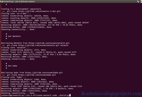 substantial steps to download ns3 simulator