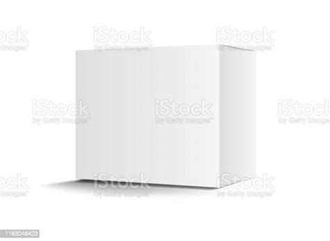 흰색 패키지 상자 벡터 패키지 디자인 3d 상자 제품 디자인 화장품 또는 의료 종이 상자에 대한 현실적인 포장 3차원 형태에