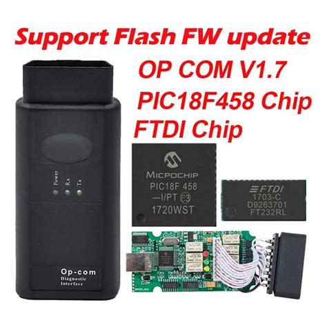opcom v1 70 2014v with pic18f458 ftdi ft232rl chip obd obd2 diagnostic
