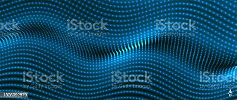추상 과학 또는 기술 배경 그래픽 디자인 파티클이 있는 네트워크 그림입니다 3d 그리드 표면 0명에 대한 스톡 벡터 아트 및 기타 이미지 Istock