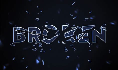 How To Create A Unique Broken Glass Text Effect In Photoshop