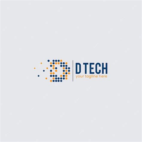 Premium Vector D Tech Logo