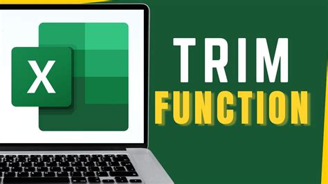 Trim Function In Excel Youtube