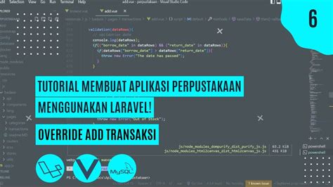 6 Override Add Transaksi Tutorial Membuat Aplikasi Perpustakaan