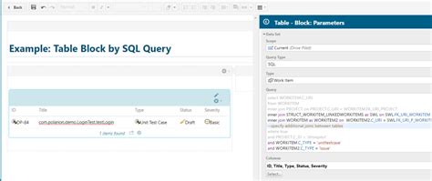 Basics Filter Work Items And Configure Widgets By Sql Queries The Polarion Blog