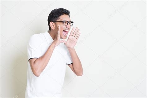 Indian Guy Shouting Loud Stock Photo By Szefei 77897538