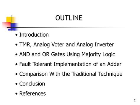 Ppt Set Fault Tolerant Combinational Circuits Based On Majority Logic