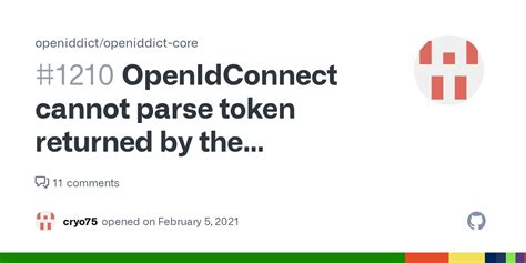 Openidconnect Cannot Parse Token Returned By The Authorization Server · Issue 1210 · Openiddict