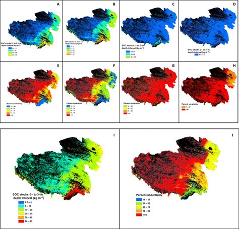 Predicted Spatial Distribution Of The Soc Stocks Of The Tibetan