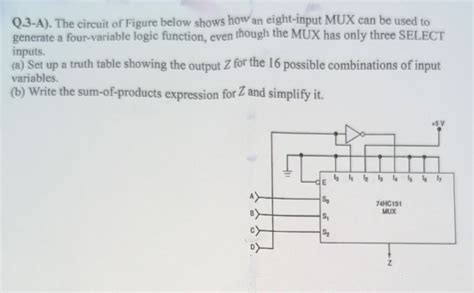 Solved Q3 A The Circuit Of Figure Below Shows How An