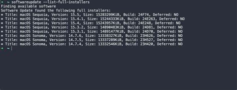 Macos Software Updates Complete Softwareupdate Command Guide Osxhub