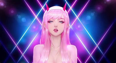 Live Wallpaper Zero Two Neon Darling In The Franxx Download On