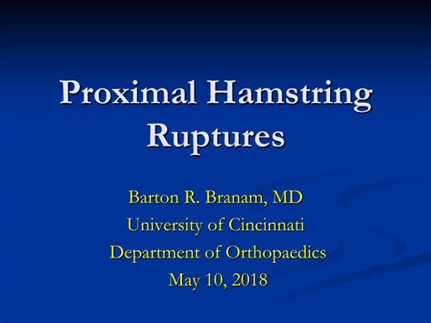 Pdf Proximal Hamstring Ruptures Avulsion Injuries Successful