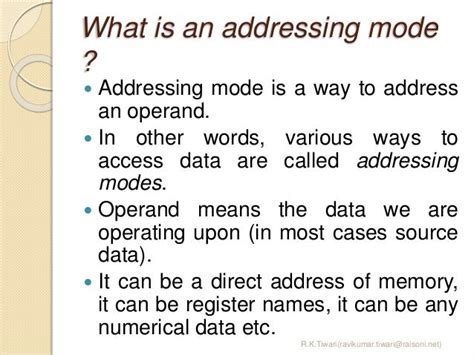 8051 addressing modes