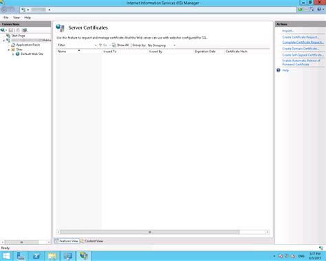Install A Certificate With Microsoft Iis8 X And Windows Server 2012