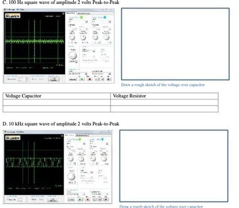 Solved C 100 Hz Square Wave Of Amplitude 2 Volts Peak To Peak Draw A