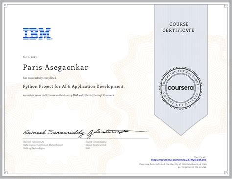 Paris Asegaonkar On Linkedin Artificialintelligence Datascience Python Coursera