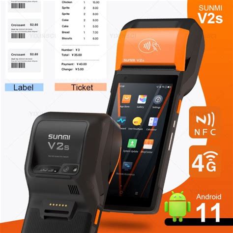 Sunmi V2 Pro V2s Plus Pda 58mm 80mm Android Mobile Handheld Pos System Terminal Thermal Printer