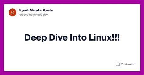 pranav jambare on linkedin deep dive into linux