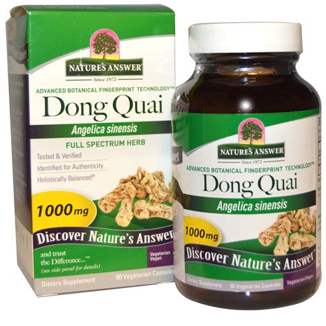 Nature's Answer, Dong Quai, 1000 mg, 90 Vegetarian Capsules - iHerb.com