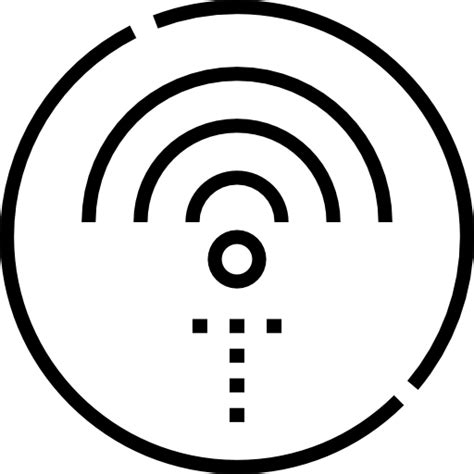 Wifi Detailed Straight Lineal Icon
