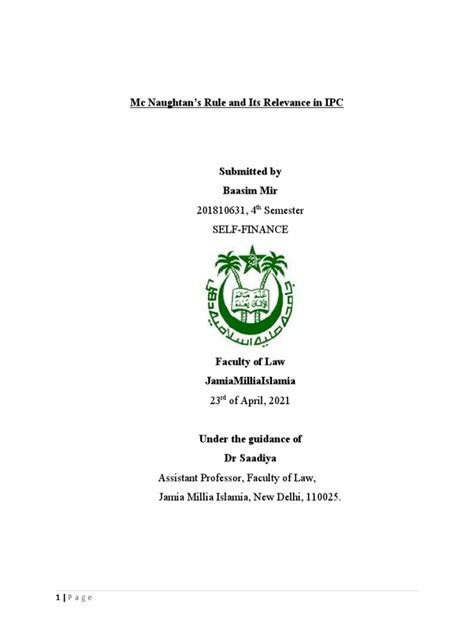 baasim ipc assignment 2021 pdf insanity defense burden of proof law