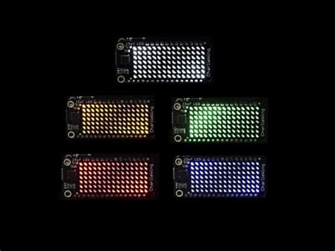 Adafruit 15x7 Charlieplex Led Matrix Display Featherwing Green Led Matrix Arduino Projects