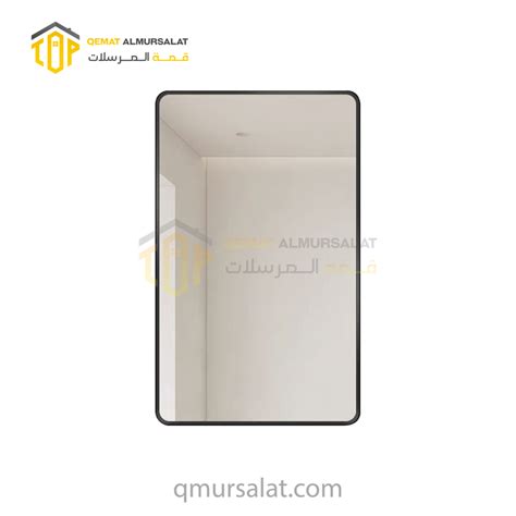 مرايا ليد مودرن بإطار معدني تصميم مربع