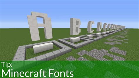 Tip Minecraft Fonts YouTube