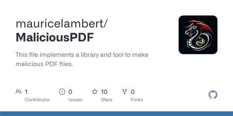 Github Mauricelambert Maliciouspdf This File Implements A Library