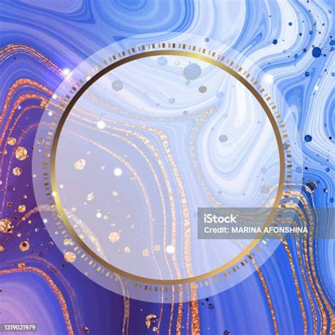 골드 프레임 벡터 라운드 프레임입니다 그라데이션 아름다운 대리석 배경 비문에 대 한 장소 3d 골드 효과 0명에 대한 스톡 벡터 아트 및 기타 이미지 Istock