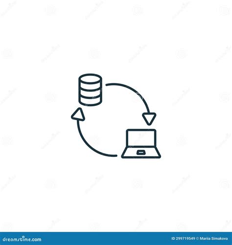 Api Integration Icon Monochrome Simple Sign From App Development Collection Stock Vector