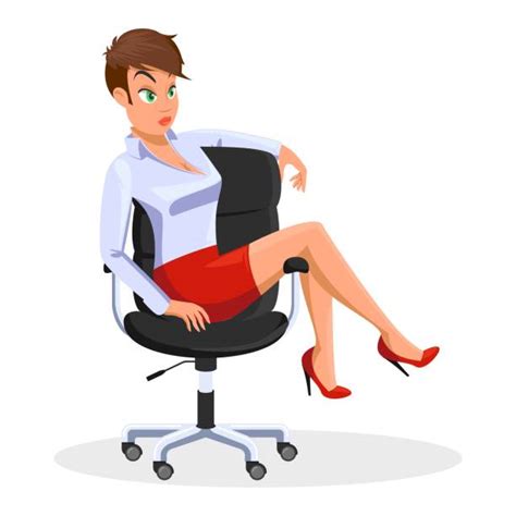 Best Pretty Business Woman Legs Cartoon Illustrations Royalty Free
