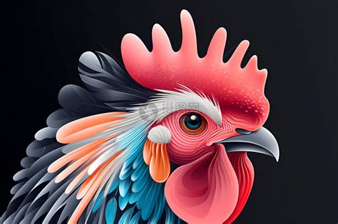 公鸡细节展示插画图片下载 正版图片601822837 摄图网