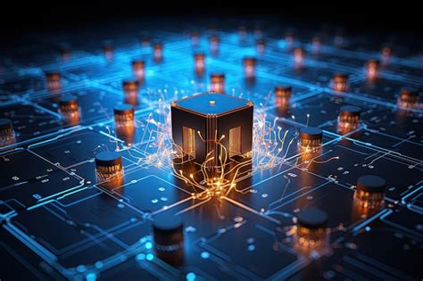 Premium Ai Image Quantum Computers Systems With Machine Learning Models Conceptgenerated With Ai