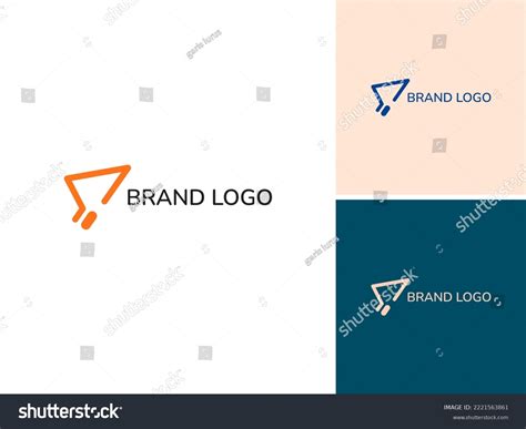 Illustration Triangle Cursor Modern Logo Icon Stock Vector Royalty Free 2221563861 Shutterstock