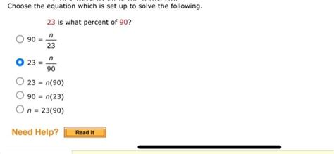 Solved How Do I Set Up This Equation 23 Is What Percent Of