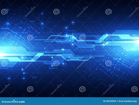 Vector Digital Global Technology Concept Abstract Background Stock