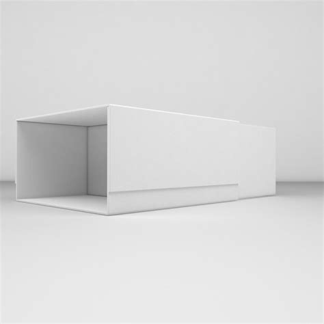 Premium Photo Open Drawer Box Back Left Side Isolated In White Background