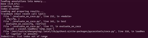 Issue About Running Evaluate On Coco Py With Checkpoints Produced By